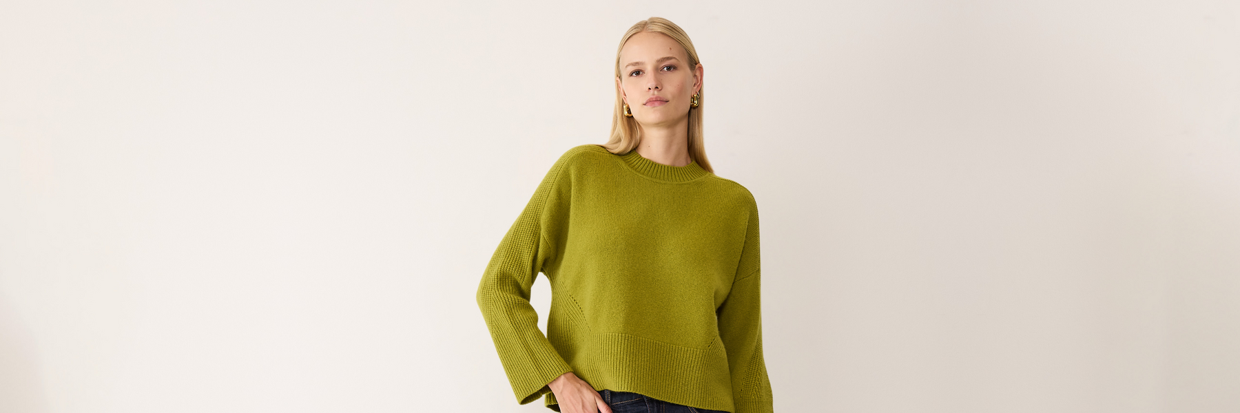 Womens Green Cashmere
